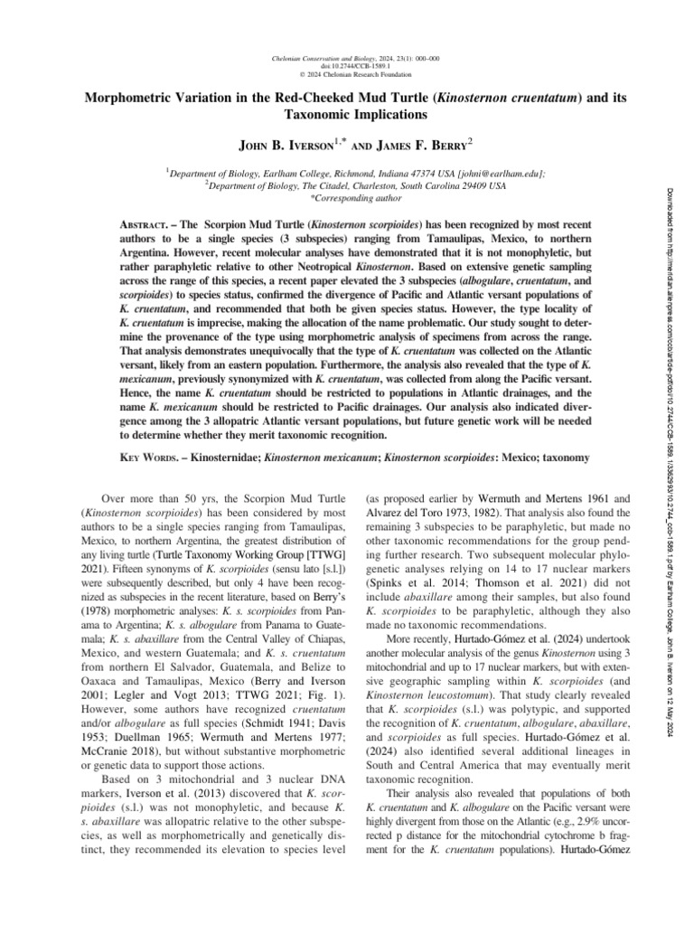 Iverson & Berry Kinos | PDF | Species | Taxonomy (Biology)