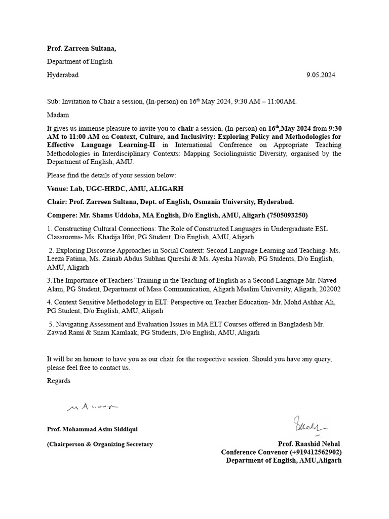 Prof Zarreen Sultana | PDF