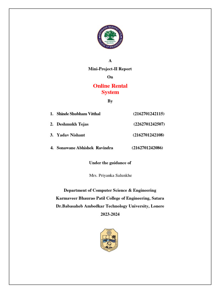 2nd REPORT Mini - Project-2 - T.Y.B.Tech - B | PDF | Sales | Application Software