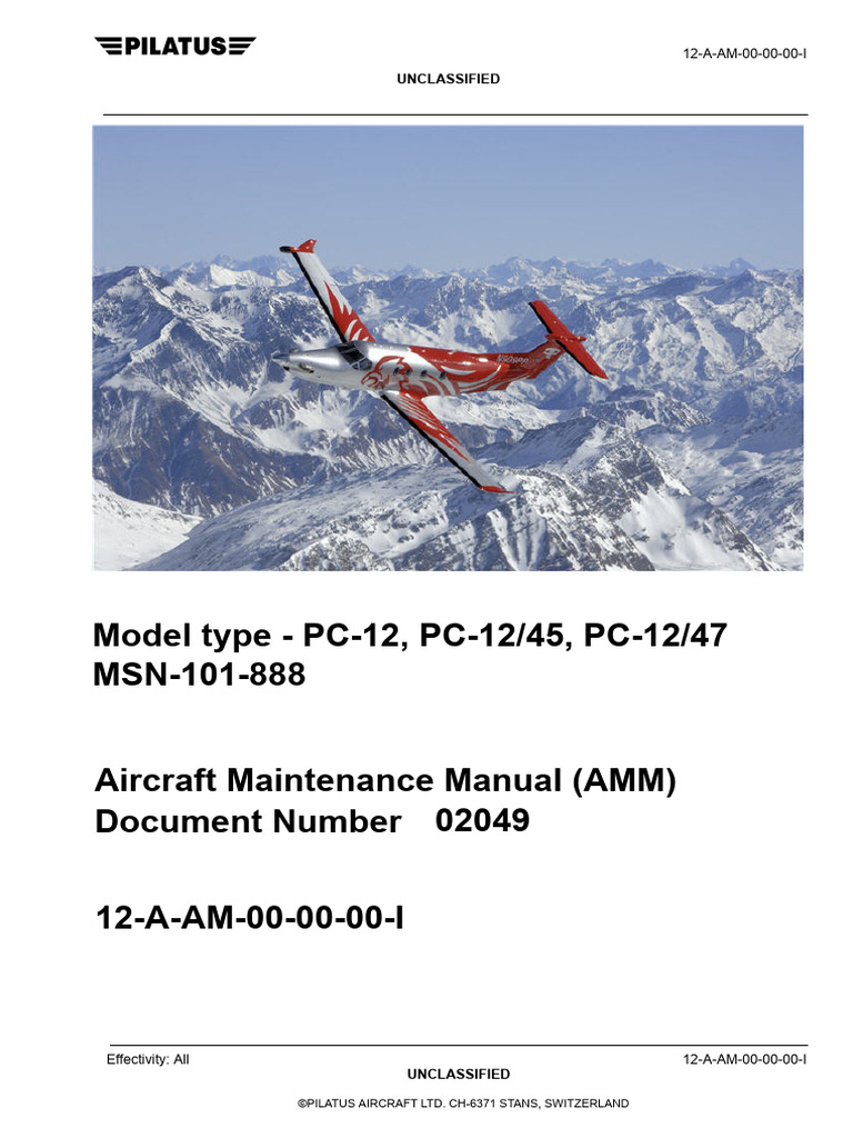Amm Pc12 Legacy | PDF | Pipe (Fluid Conveyance) | Ultra High Frequency