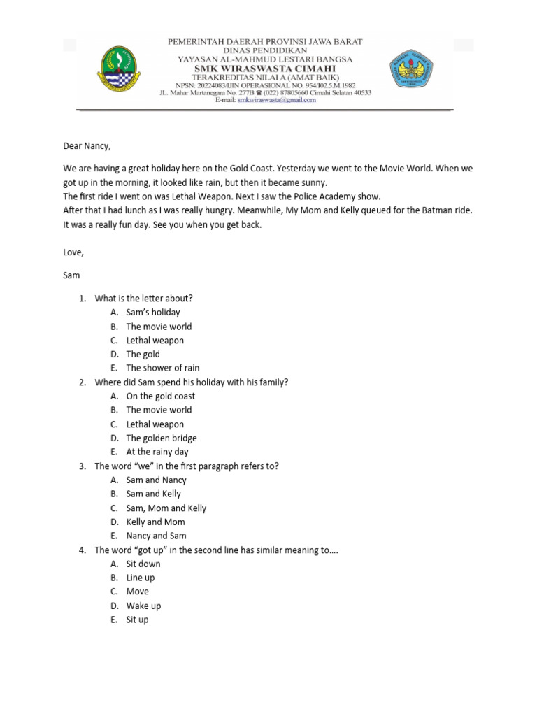 Soal REMEDIAL-SUSULAN PTS Kelas XI Genap 2024 | PDF | Bacteria | Grocery Store