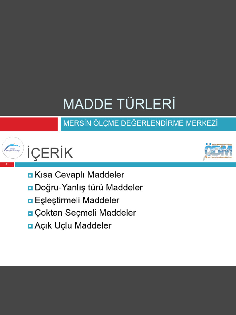 Madde Turleri | PDF