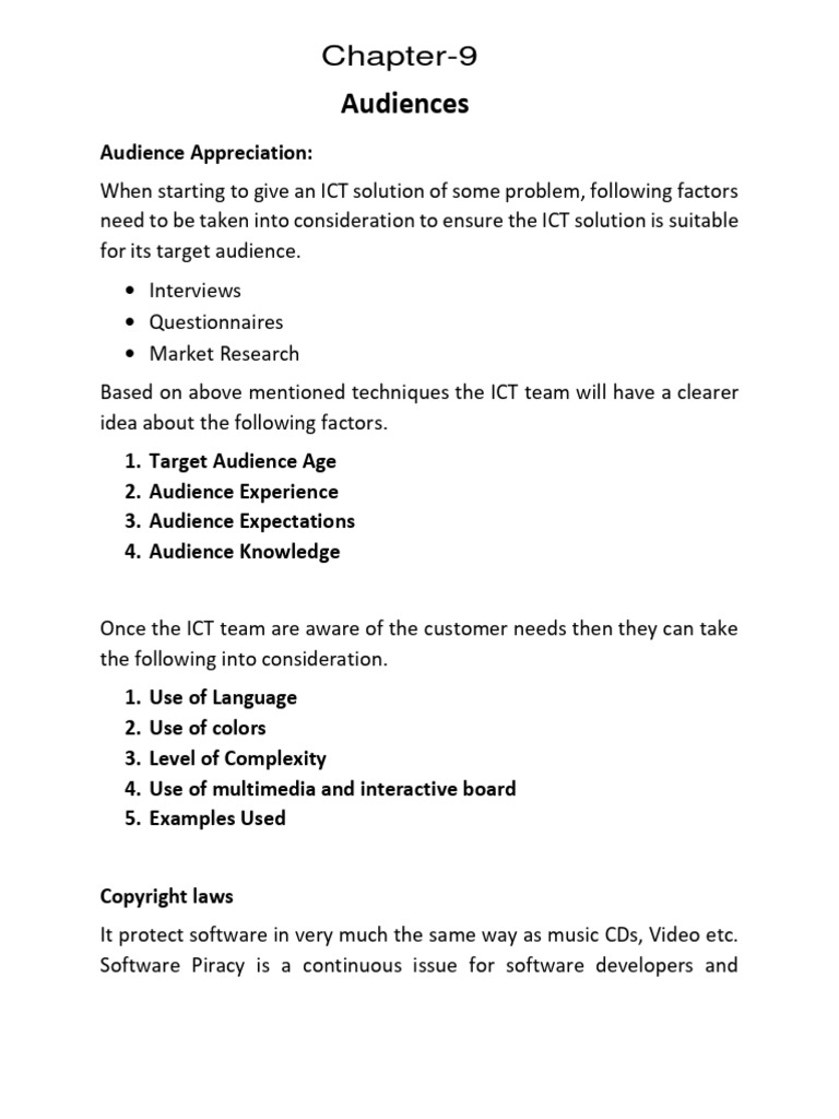 Audiences | PDF | Copyright | Software