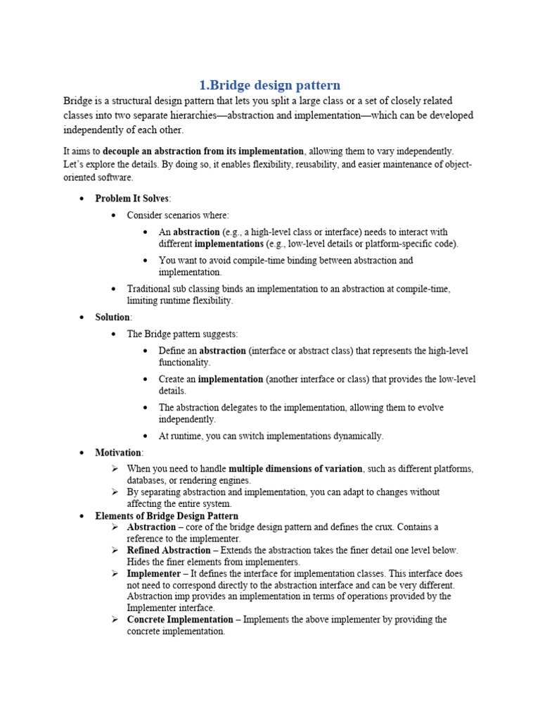Design And Architecture Pdf Class Computer Programming Abstraction Computer Science 