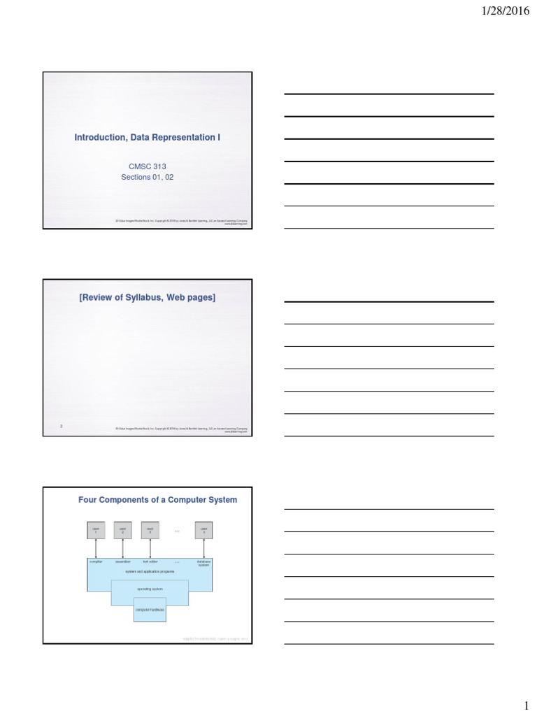 L01 Introduction 3x | PDF | Computer Science | Computer Hardware