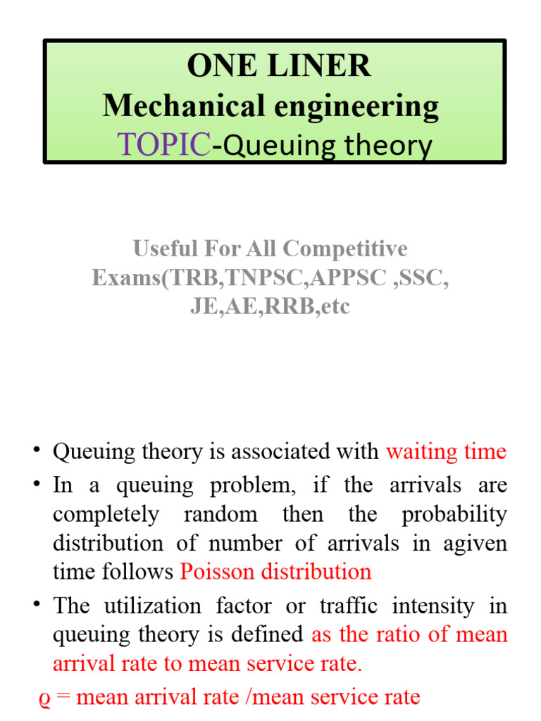 queuing | PDF | Applied Mathematics