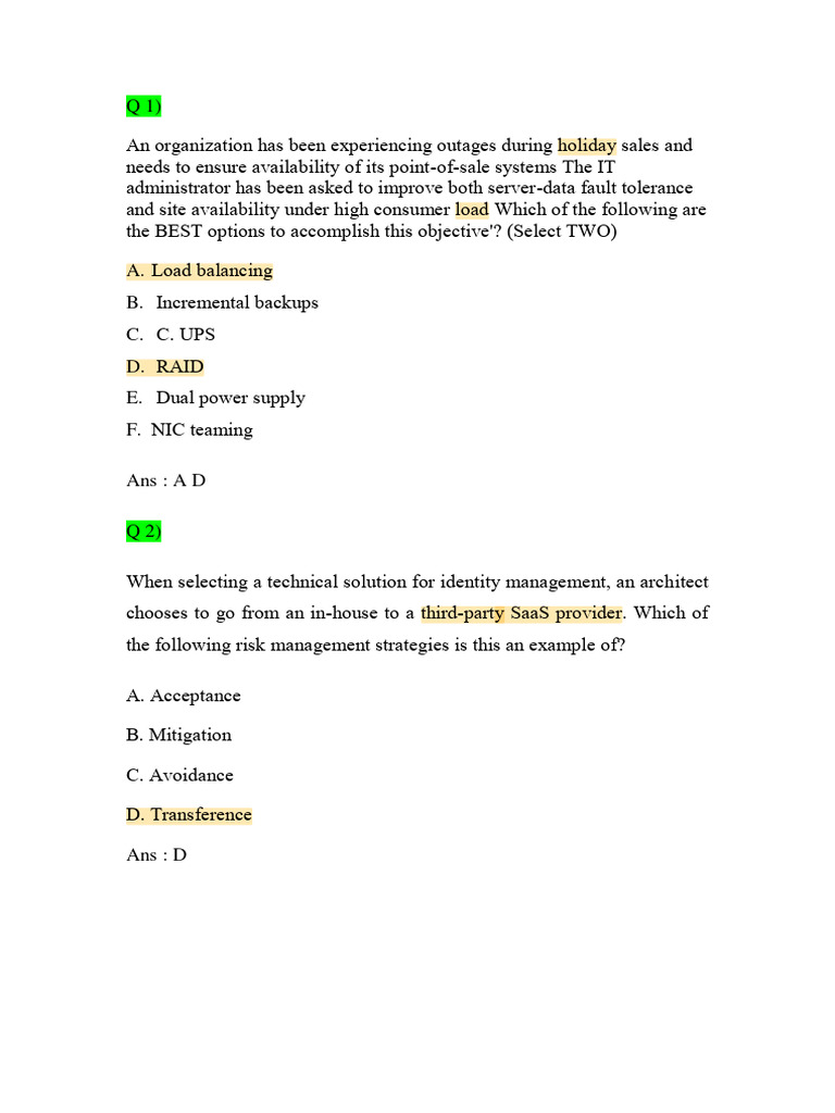 Update S+ 601 | Download Free PDF | Security | Computer Security