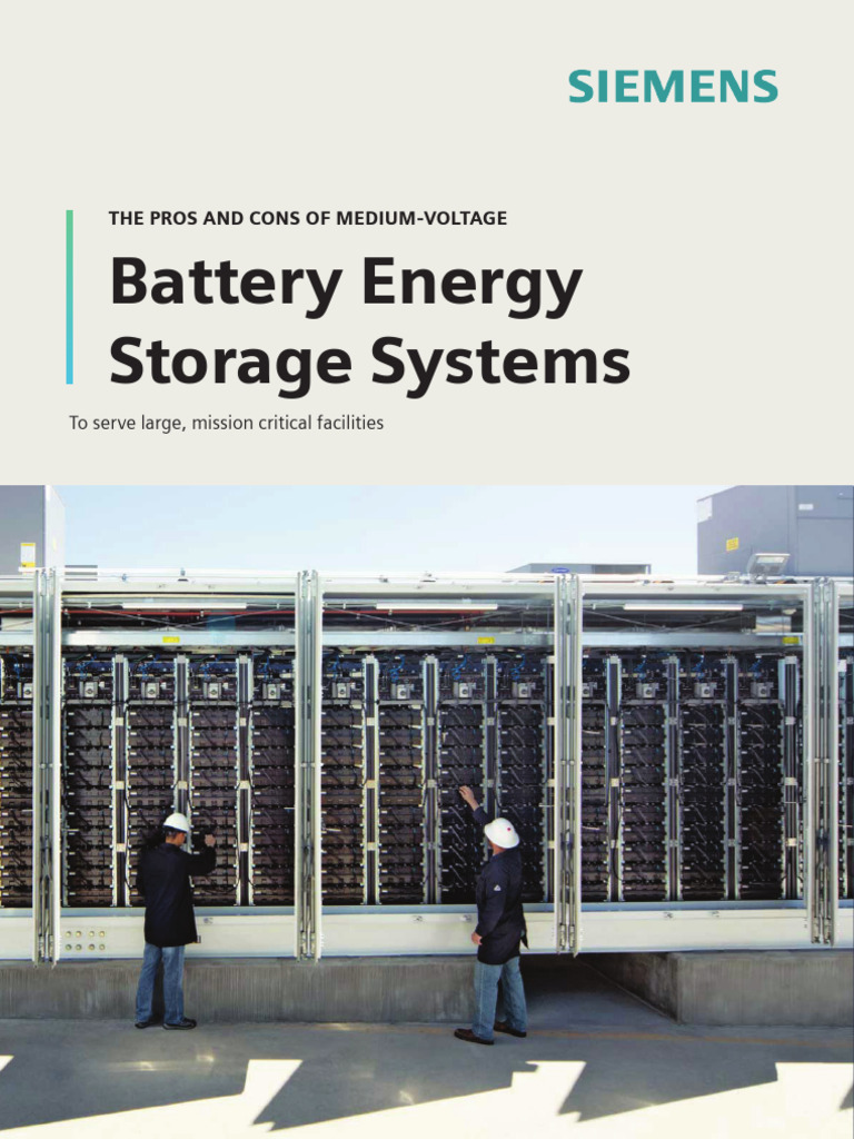 Pros and Cons of Medium-Voltage BESS | PDF | Electric Power ...