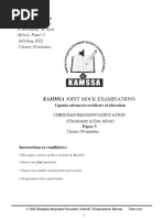 S.6 Divinity (Paper 4) | PDF | Marriage | Family