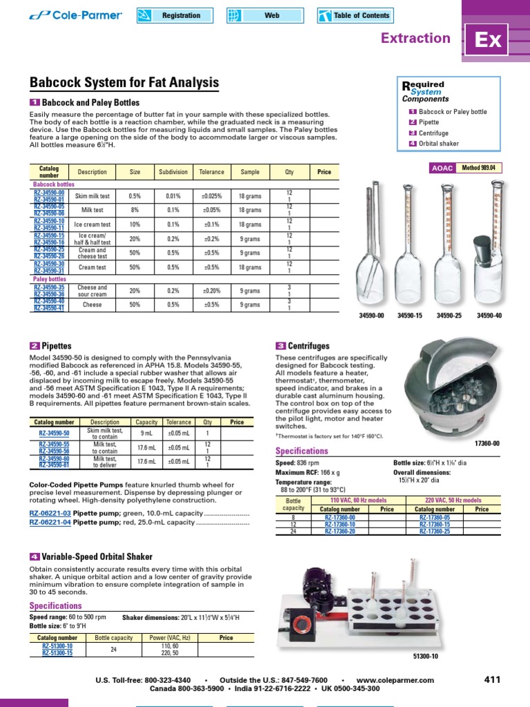 Babcock Analysis for Fat Analysis | Cream | Centrifuge