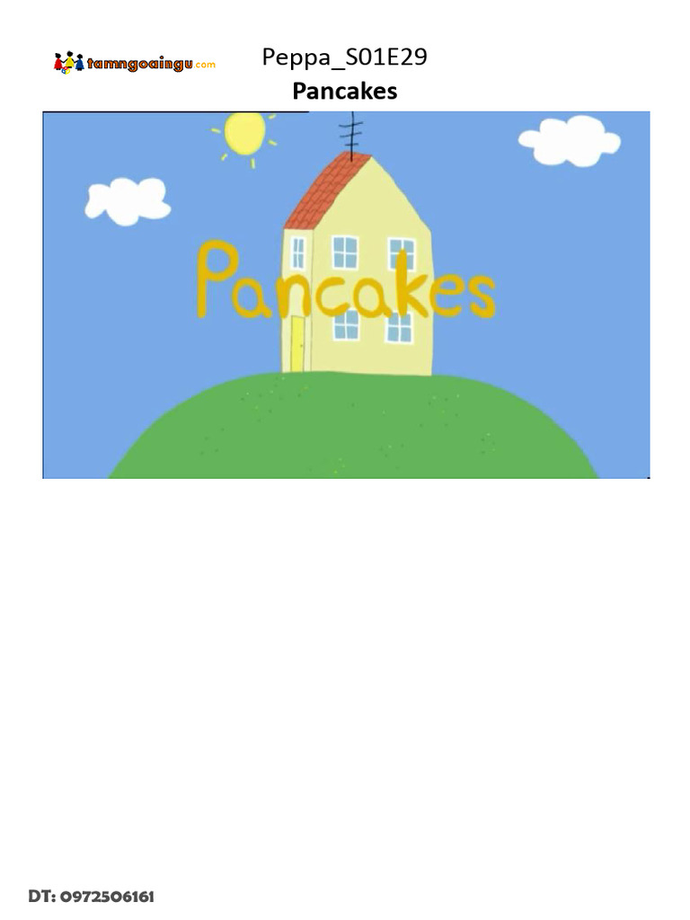 Peppa.pig.S01E29.Pancakes | PDF | Pancake | Cuisine