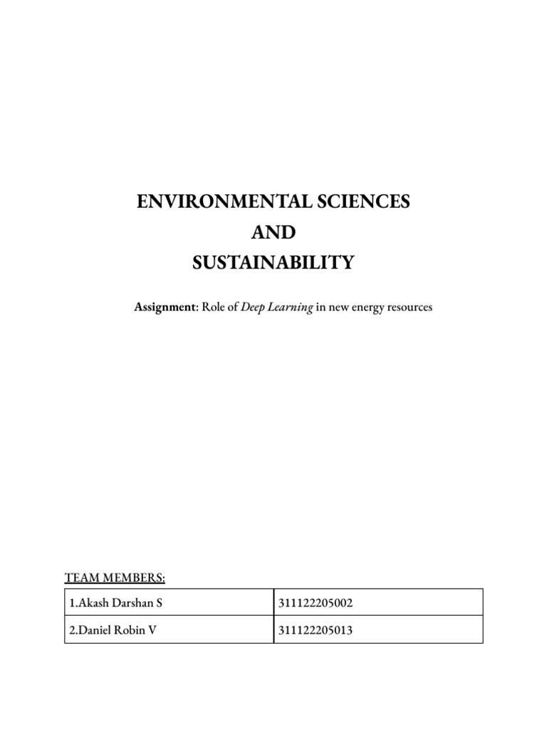 ESS Assignment | PDF | Deep Learning | Artificial Neural Network