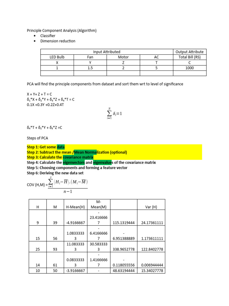 Principle Component Analysi12 | PDF | Principal Component Analysis | Statistical Analysis