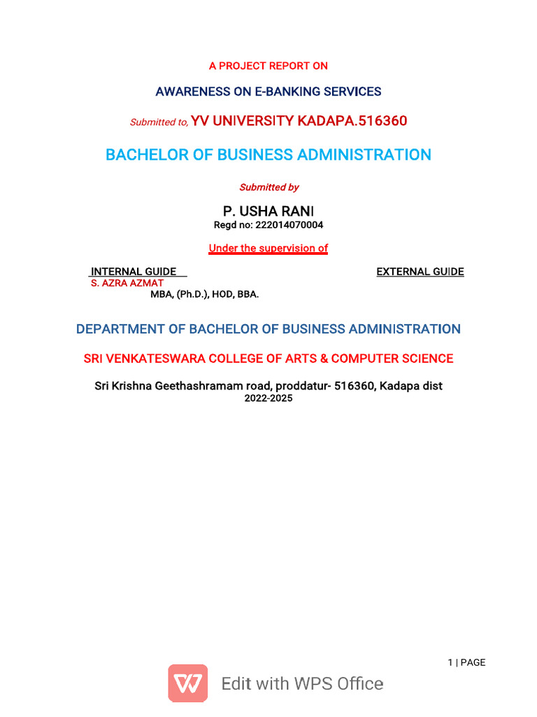 Adil Project | PDF | Online Banking | Banks & Banking