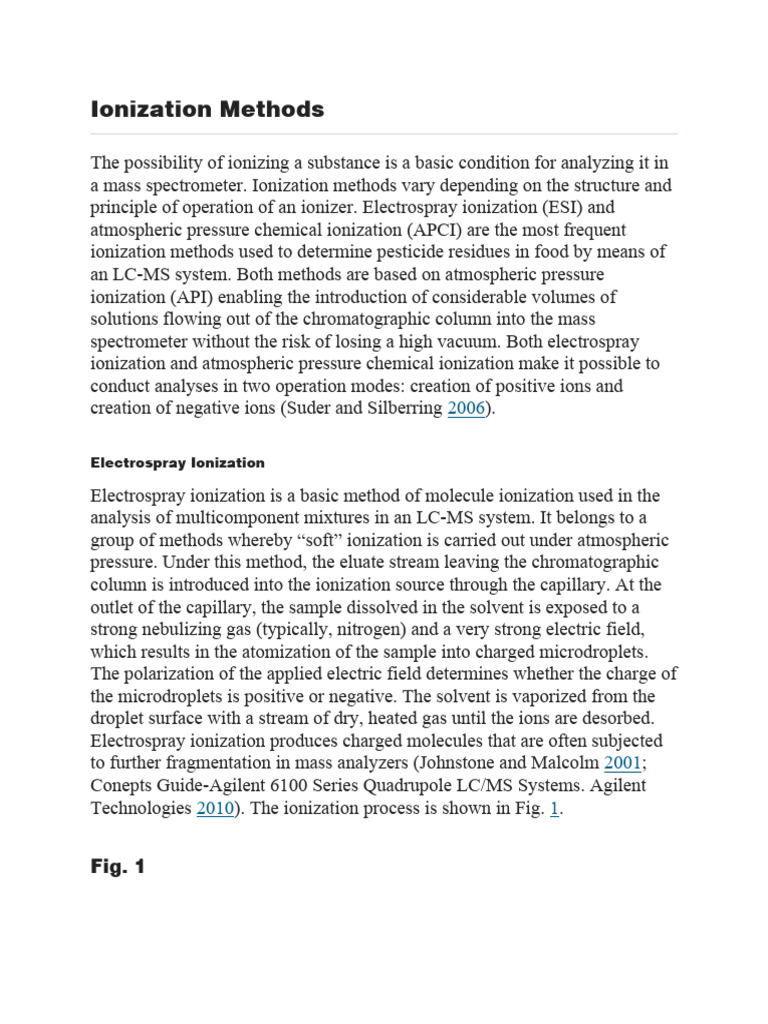 Methods of LCMS | PDF | Liquid Chromatography–Mass Spectrometry ...