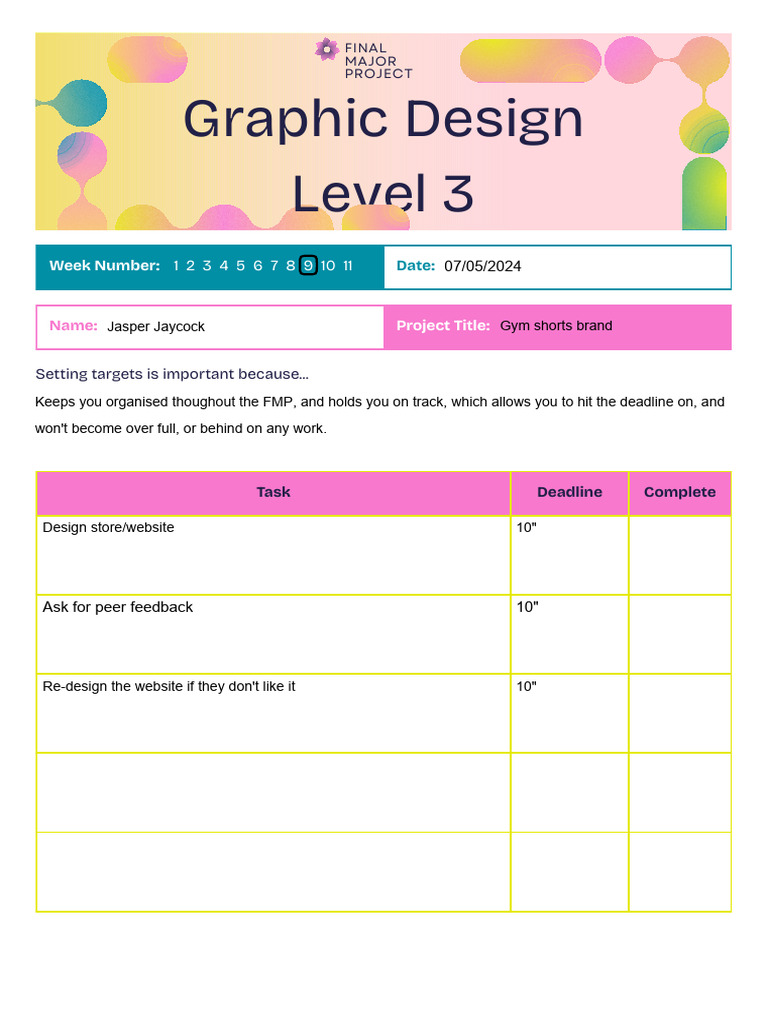 Targets and Reflections FMP Week 9 | PDF | Human Communication