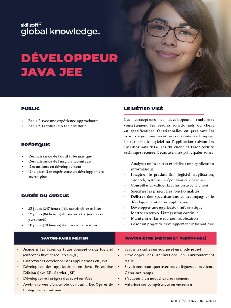 Formation POE Développeur Java EE | PDF | Application | Java (Langage ...