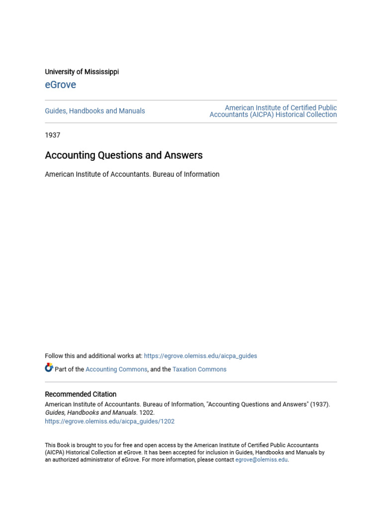 Accounting Questions and Answers | PDF | Inventory | Stocks