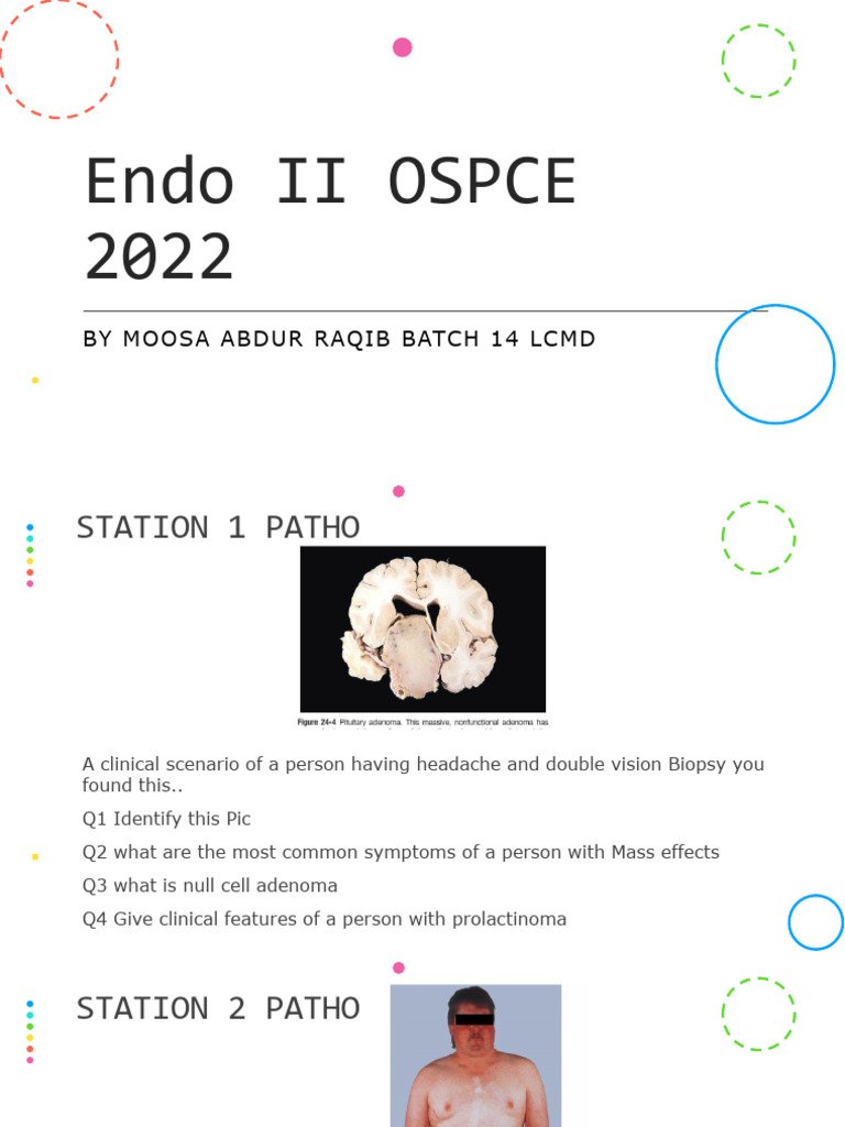 Endo II Ospce 2022 | PDF | Medical Specialties | Endocrine Diseases