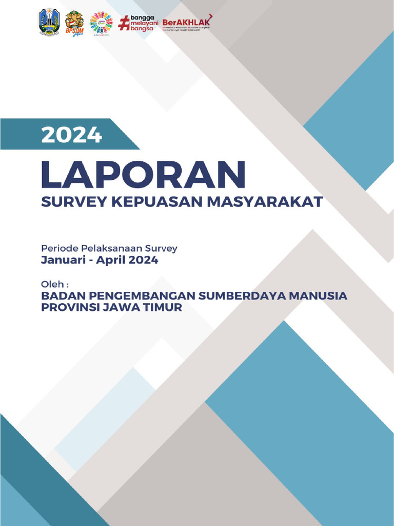 LAPORAN SKM BPSDM PROVINSI JATIM TAHUN 2024 | PDF