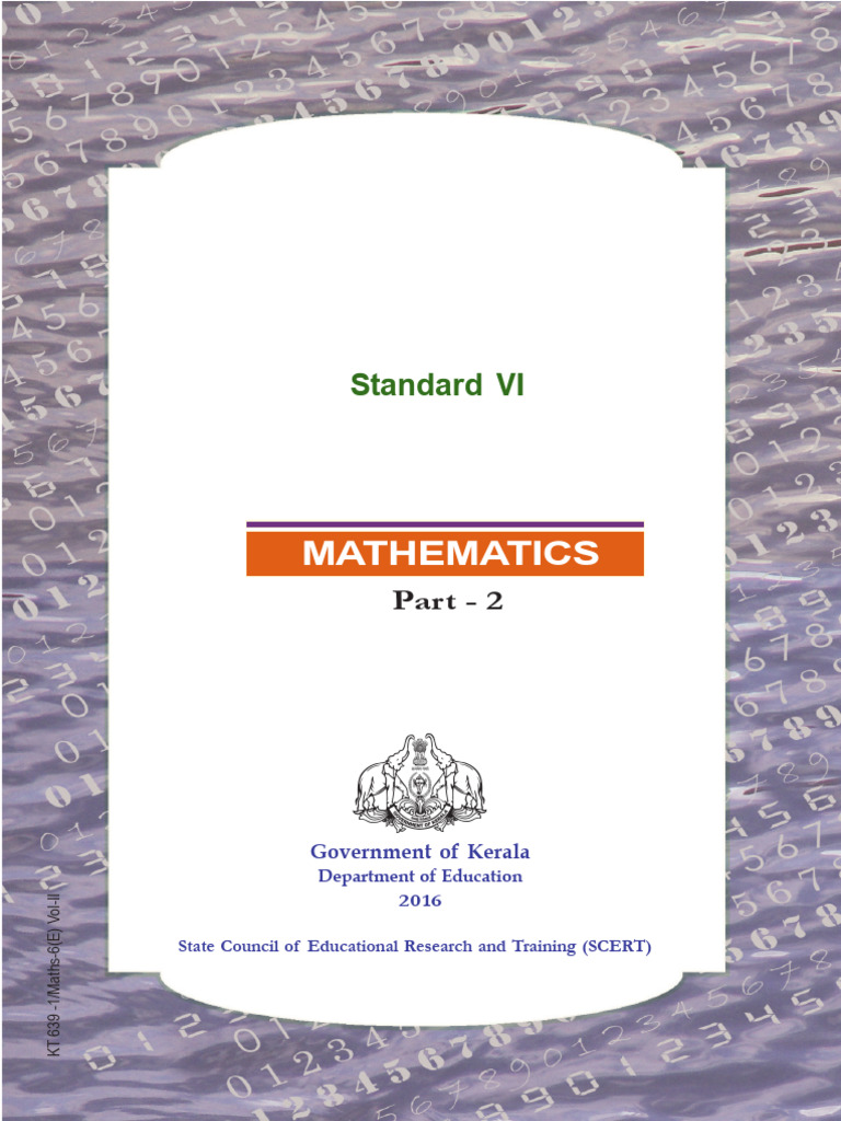 SCERT Kerala State Syllabus 6th Standard Maths Textbooks English Medium Part 2 | PDF | Area | Length