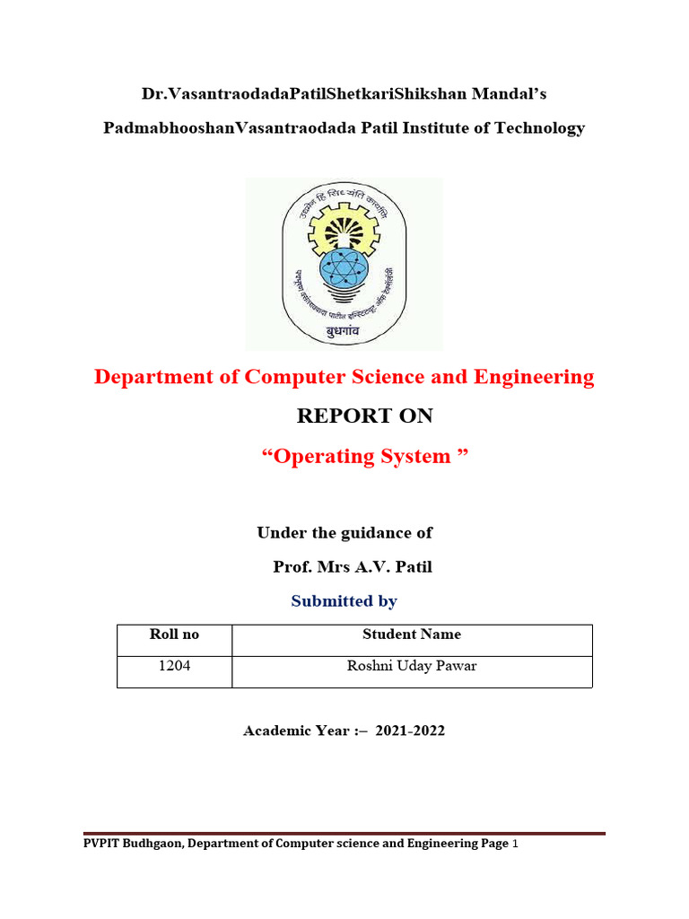 Seminar Report Format Pdf Operating System Mac Os