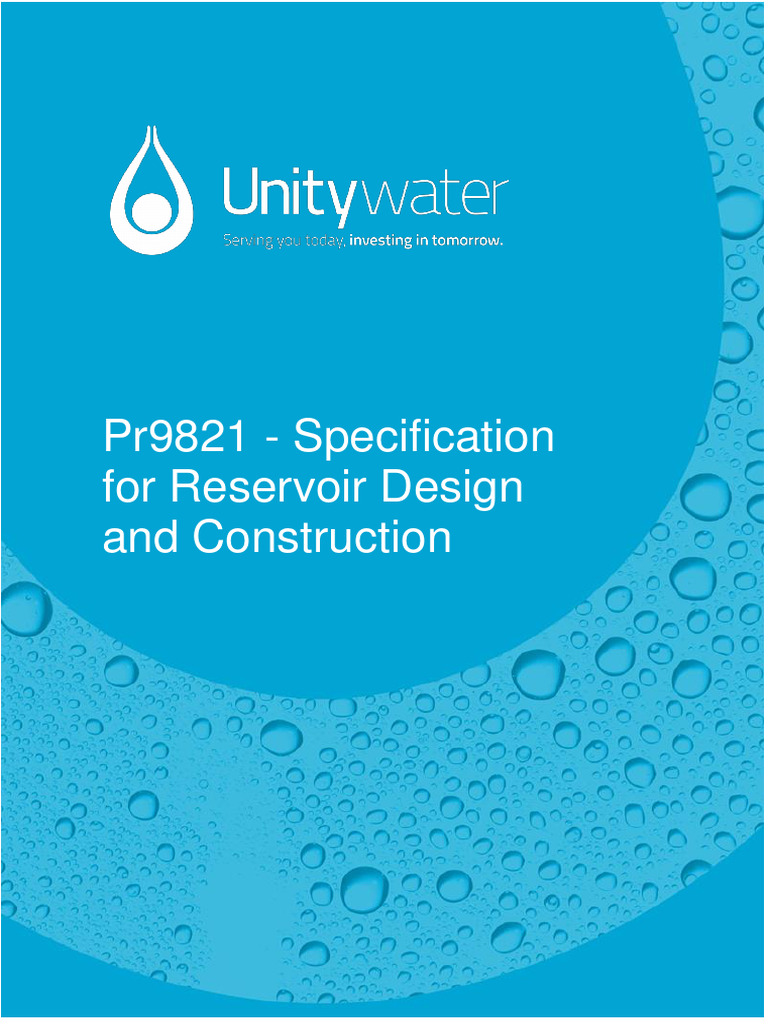 Reservoir Design and Construction Specs | PDF | Specification ...