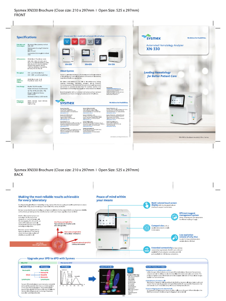 XN 330 Hematology Analyzer | PDF