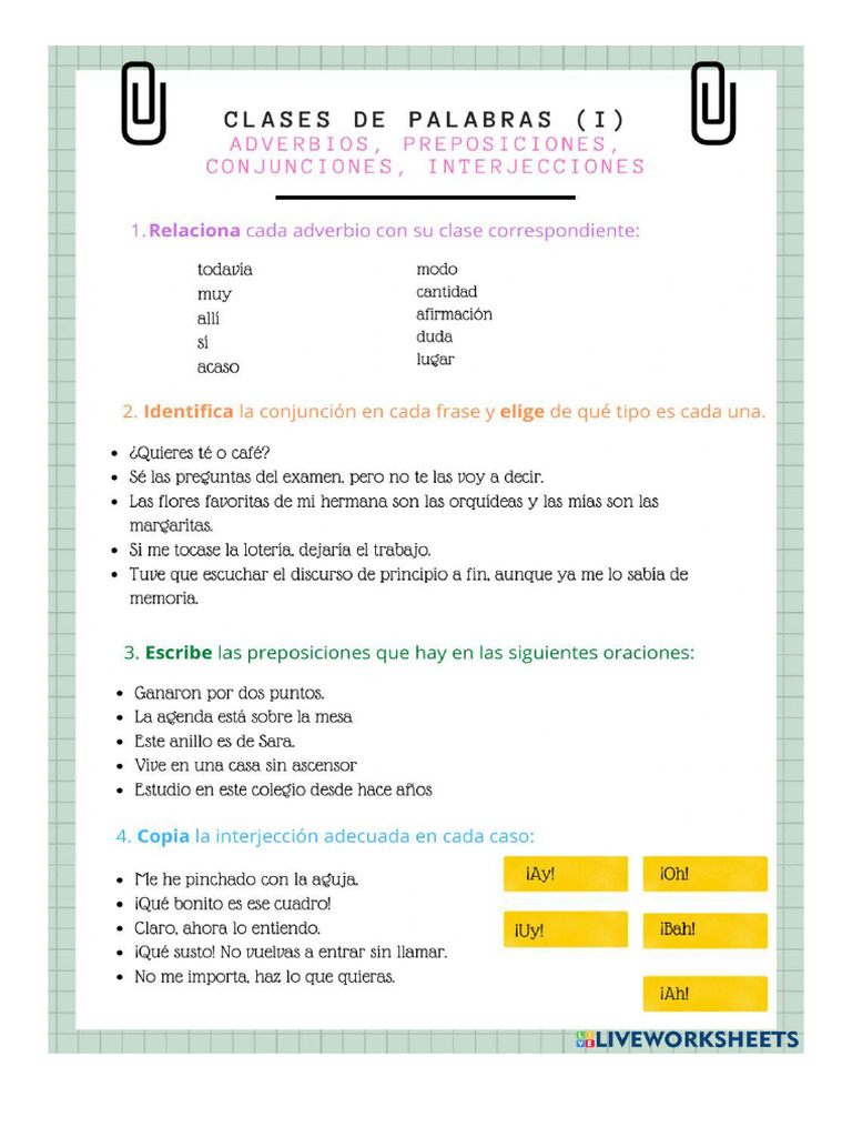 Adv, Prep y Conj | PDF