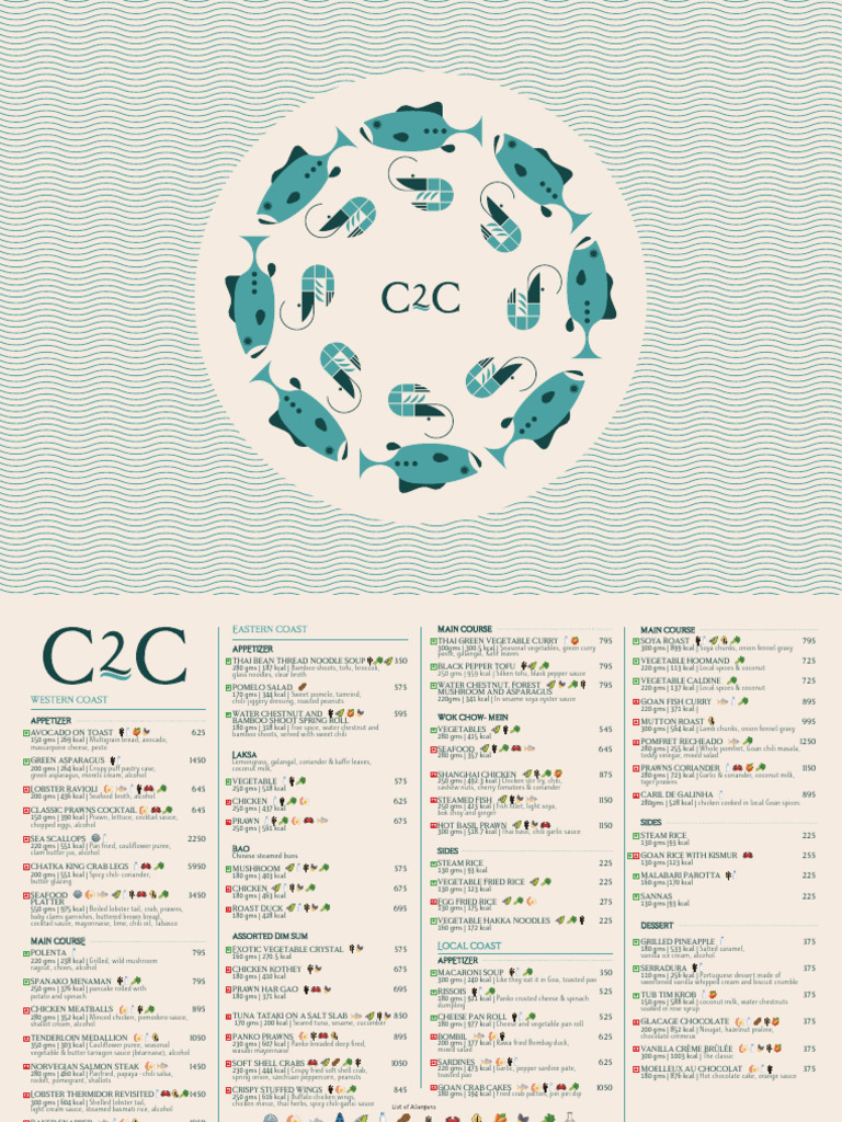 c2c-menu | PDF | Thai Cuisine | Curry