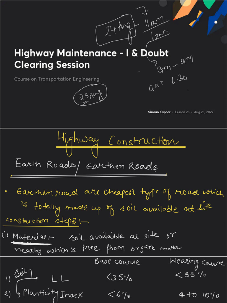Highway Maintenance | PDF