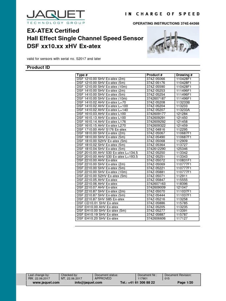 DSF Xx10.Xx XHV Ex-Atex | PDF | Electrical Engineering | Electricity