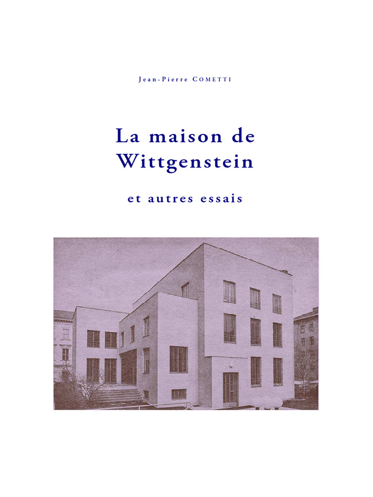 La Maison de Wittgenstein | PDF | Ludwig Wittgenstein | Enseignement ...