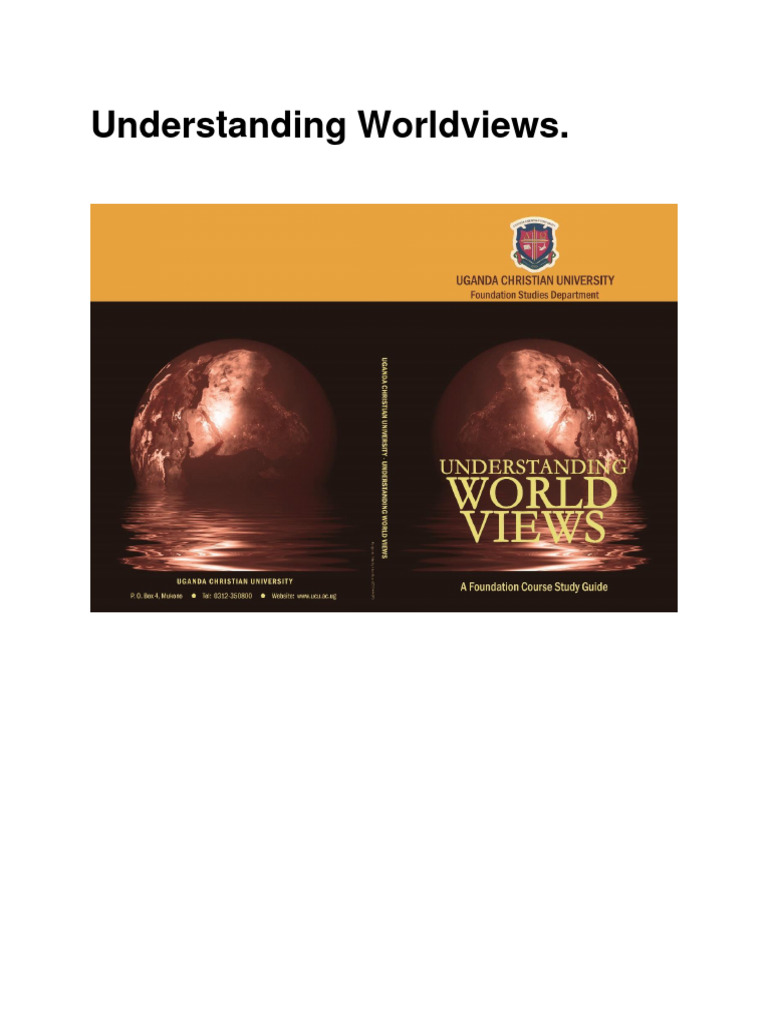 World Views | PDF | Soul | Lecture