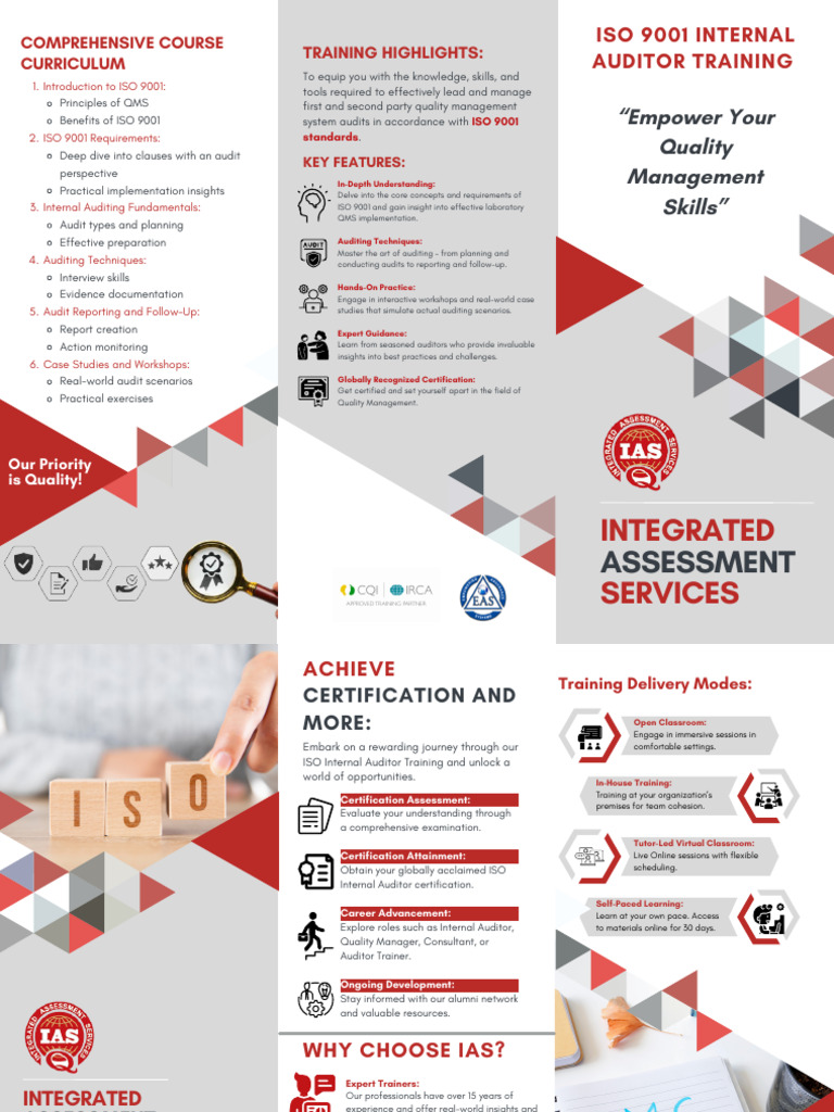 Iso 9001 Internal Auditor Training Near Me