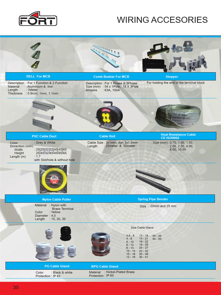 Wiring Accessories Catalog PDF | PDF | Electrical Engineering ...