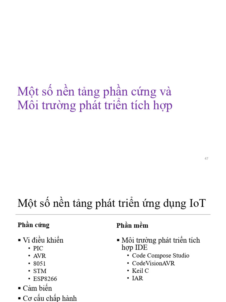 IoT - Chương 4. P - 2 (Phat Trien Thiet Bi IoT - Demo Tren Lop) | PDF