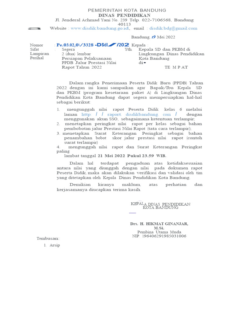 Persiapan PPDB Jalur Prestasi | PDF