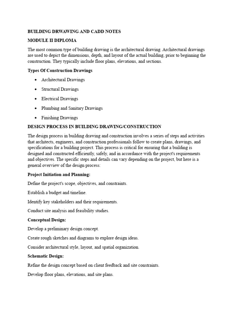 Building Drwawing and Cadd Note M II | PDF | Urban Planning | Architect