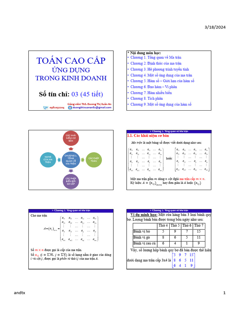 Bài Giảng Tcc 2024 Sv P1 Pdf