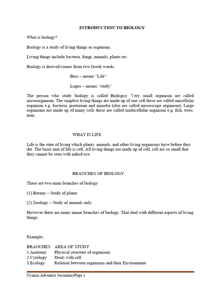 Biology 1 Notes | PDF | Waste | Immune System