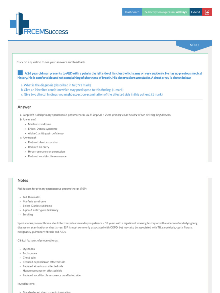 Respiratory - FRCEM Success | PDF | Pneumonia | Chronic Obstructive ...