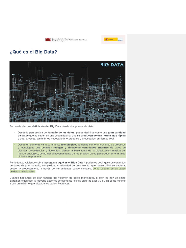 Qué Es El Big Data Manual JM | PDF | Big Data | Comercio electrónico