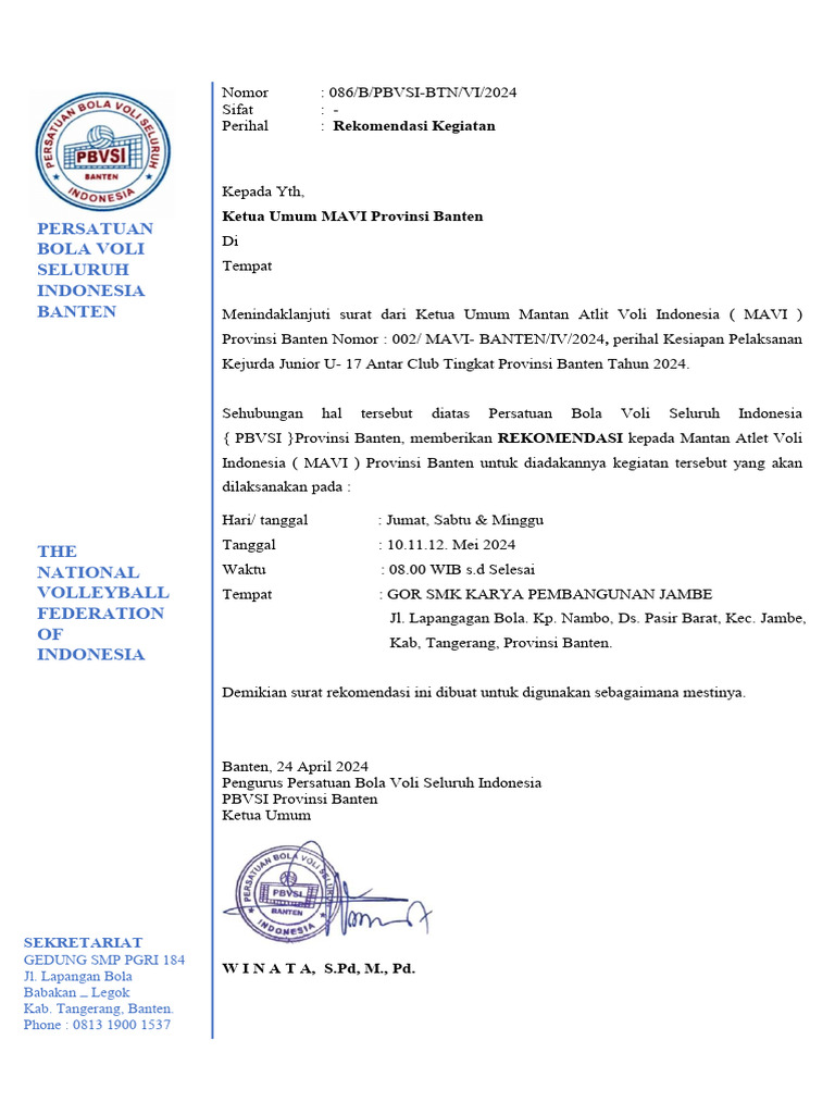 Rekomendasi Kejurda Mapi 2024 | PDF