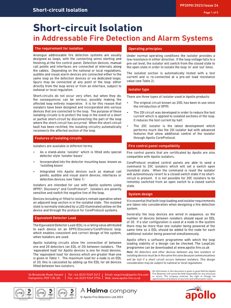 PP2090 Short-Circuit Isolation Datasheet | PDF | Sensor | Switch