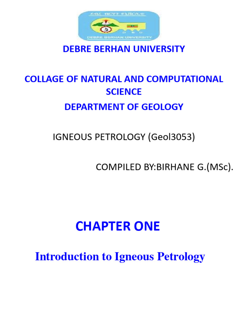 Igneous Petrology Chap 1 | PDF | Magma | Rock (Geology)
