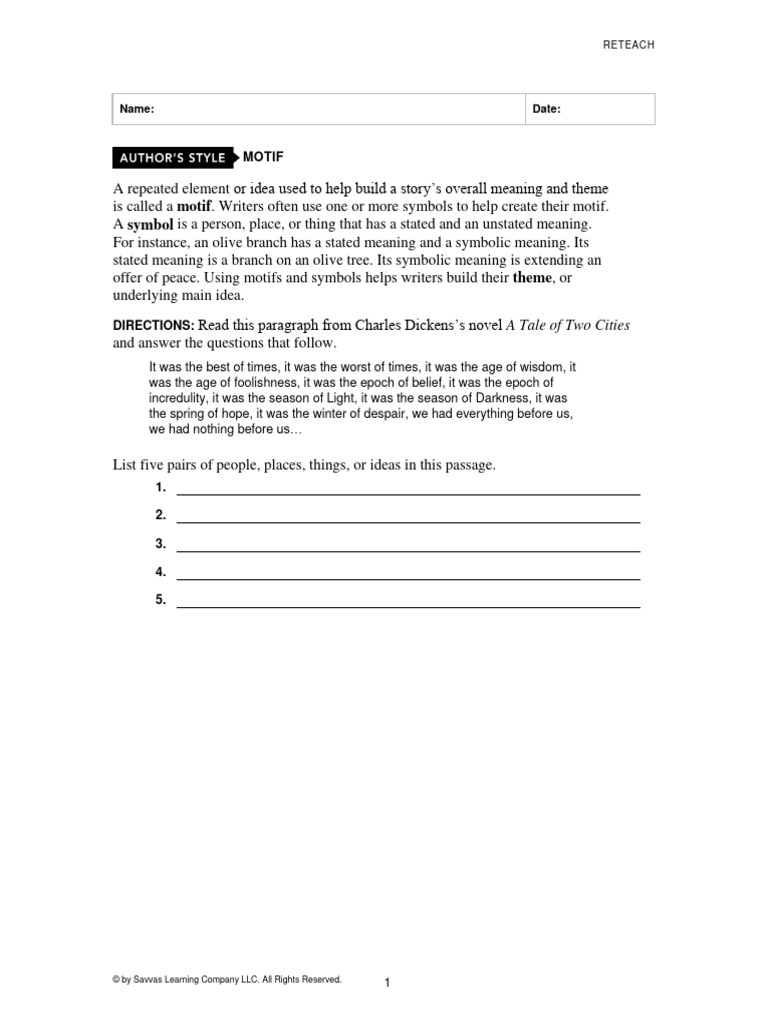 T4 - U6 - L2 The Leap Motifs 2 | PDF | Philosophy