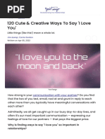 Heartfelt Love Quotes Collection | PDF | Love