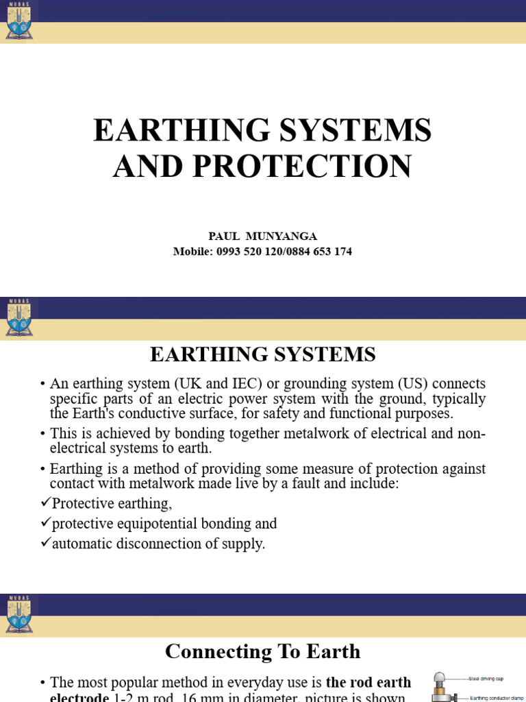 Electrical Earthing & Protection Guide | PDF | Fuse (Electrical ...