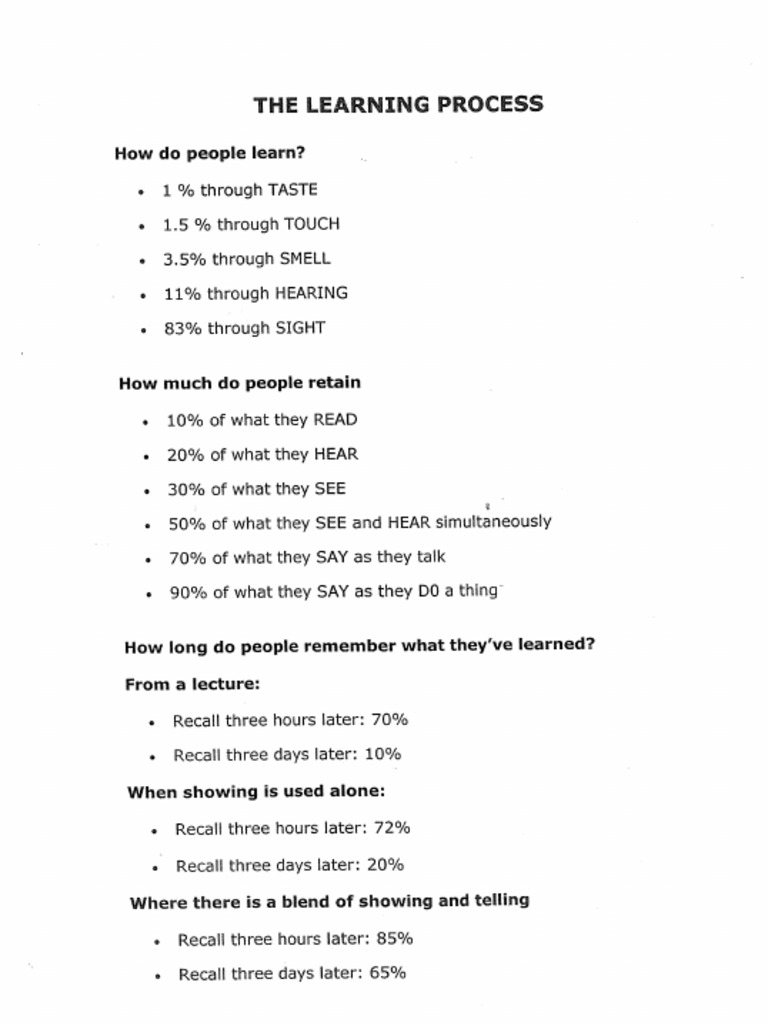 Learning Process - Learning Styles PDF | PDF